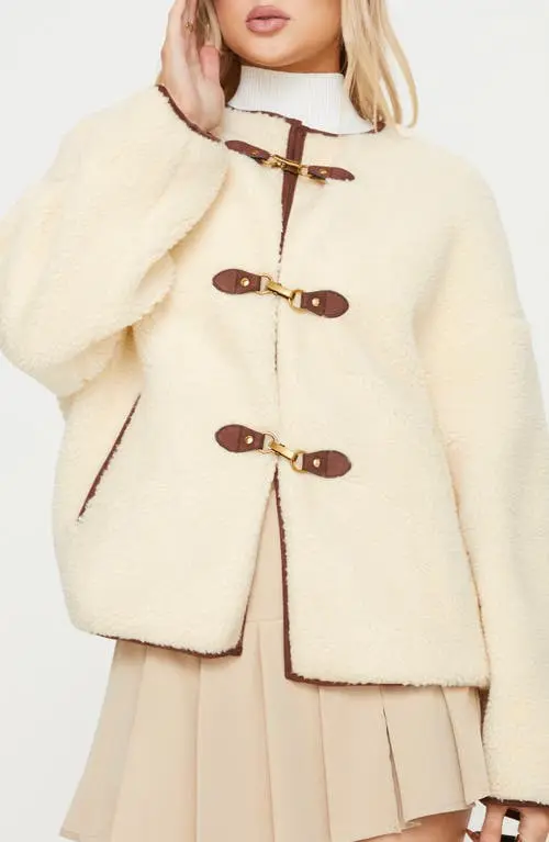 Princess Polly Adylic Teddy Faux Shearling Coat