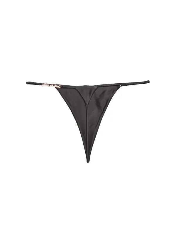 FLEUR DU MAL Fleur Du Luxe V-string - Black
