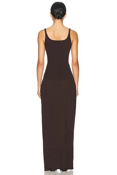 HELSA Maddison Maxi Knit Dress - Brown