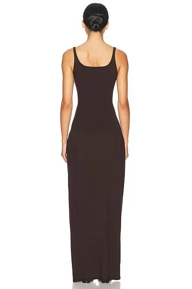 HELSA Maddison Maxi Knit Dress - Brown