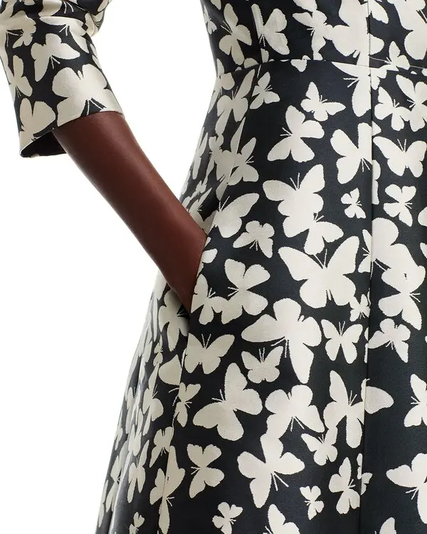 Rickie Freeman For Teri Jon Butterfly Dress - Black Silver