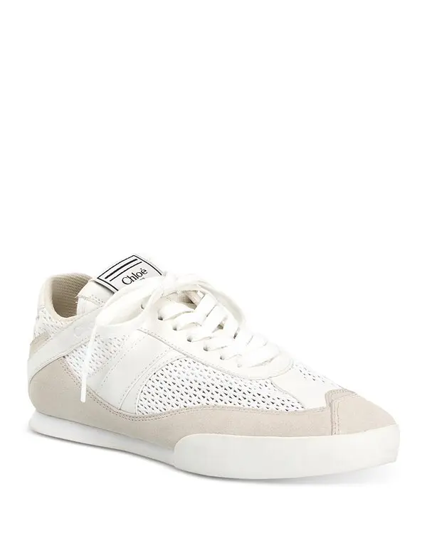 Chloé Kick Low Top Sneakers - Cloudy Cream
