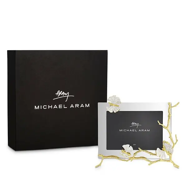 Michael Aram Butterfly Ginkgo Gold Reflective Frame, 5 X 7 - Silver