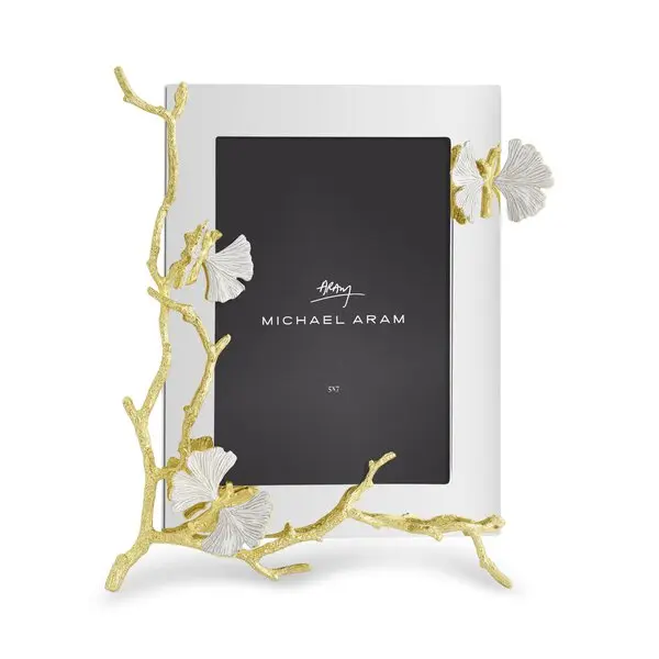 Michael Aram Butterfly Ginkgo Gold Reflective Frame, 5 X 7 - Silver