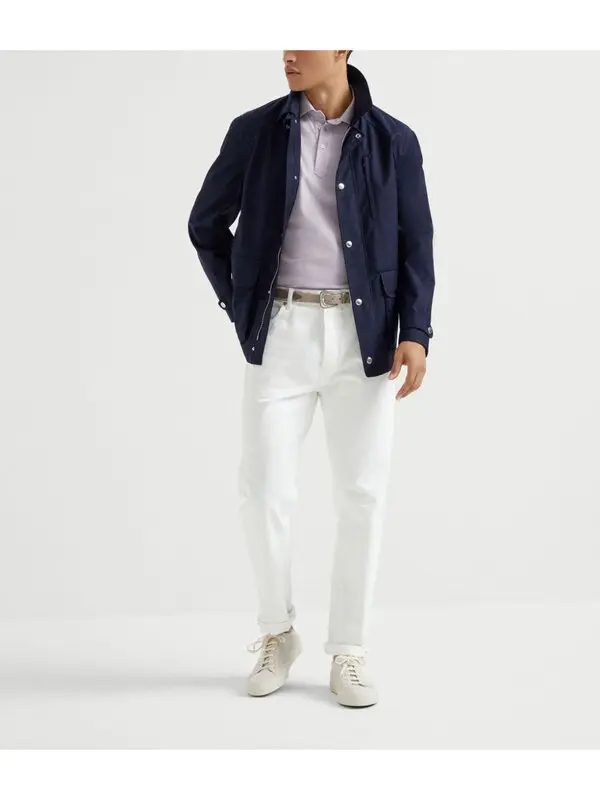 Brunello Cucinelli Raglan-sleeve Field Jacket - Blue