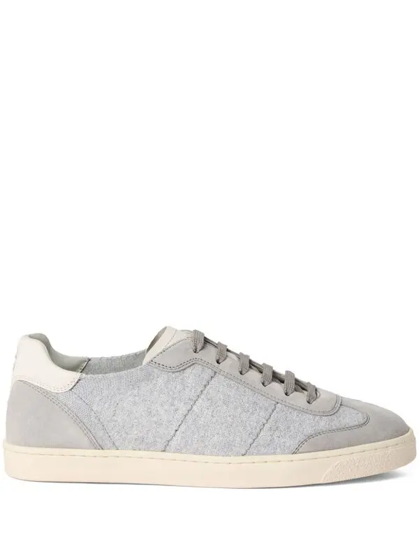 Brunello Cucinelli Knitted Sneakers - Grey
