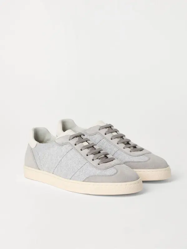 Brunello Cucinelli Knitted Sneakers - Grey