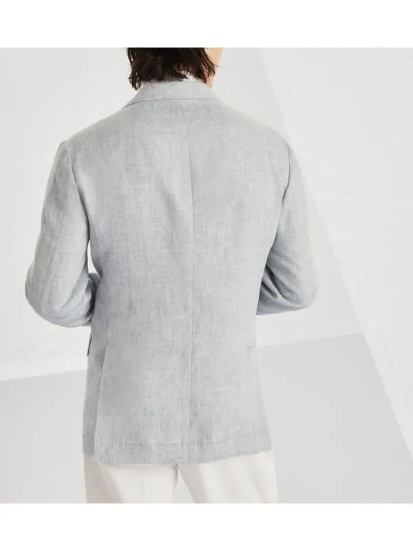 Brunello Cucinelli Linen Blazer - Grey