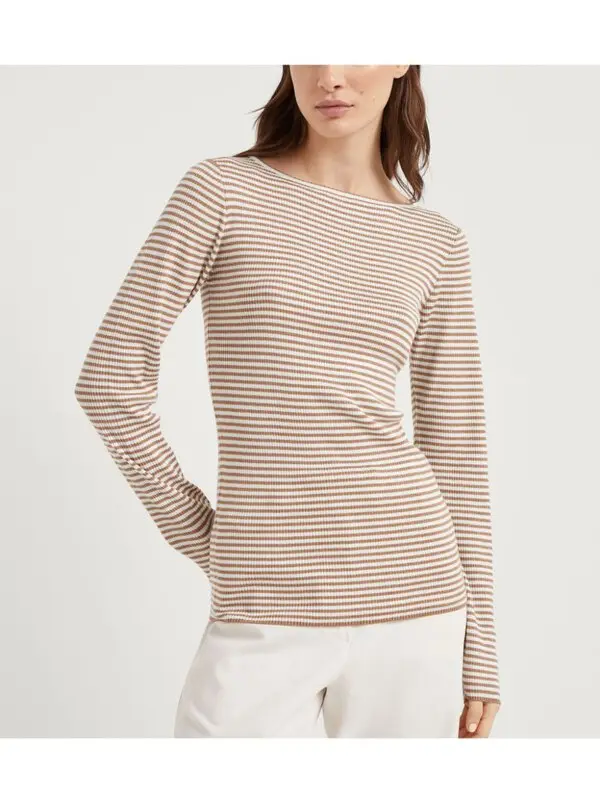 Brunello Cucinelli Striped Sweater - Neutrals