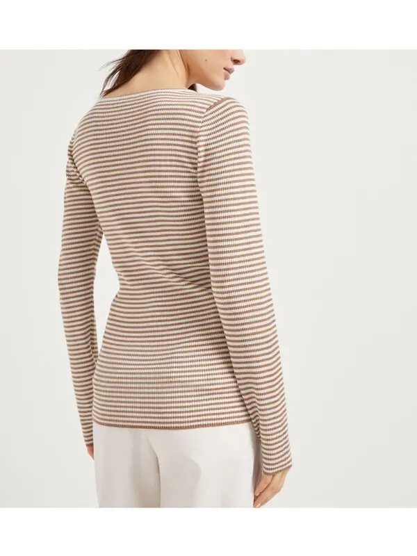 Brunello Cucinelli Striped Sweater - Neutrals