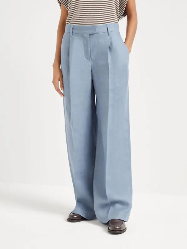 Brunello Cucinelli Pleated Trousers - Blue