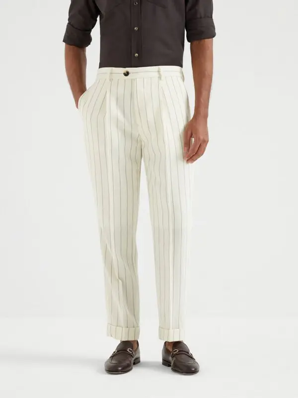 Brunello Cucinelli Striped Trousers