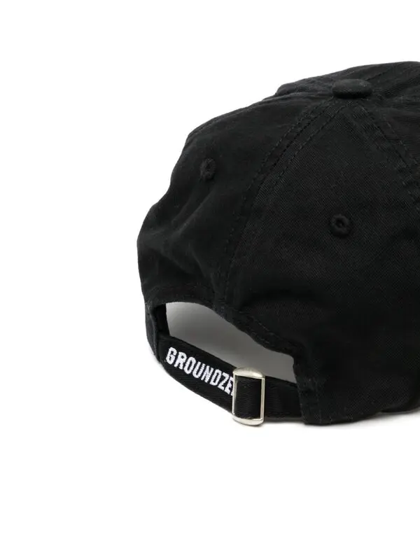 GROUND ZERO Embroidered Dad Cap - Black
