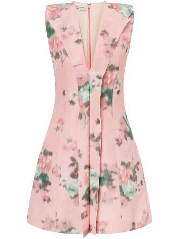 Philosophy Di Lorenzo Serafini Floral-Print Mini Dress In Pink - 55% Off |  Editorialist