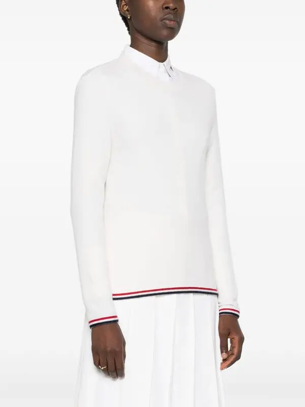 Thom Browne Striped-border Cashmere Jumper