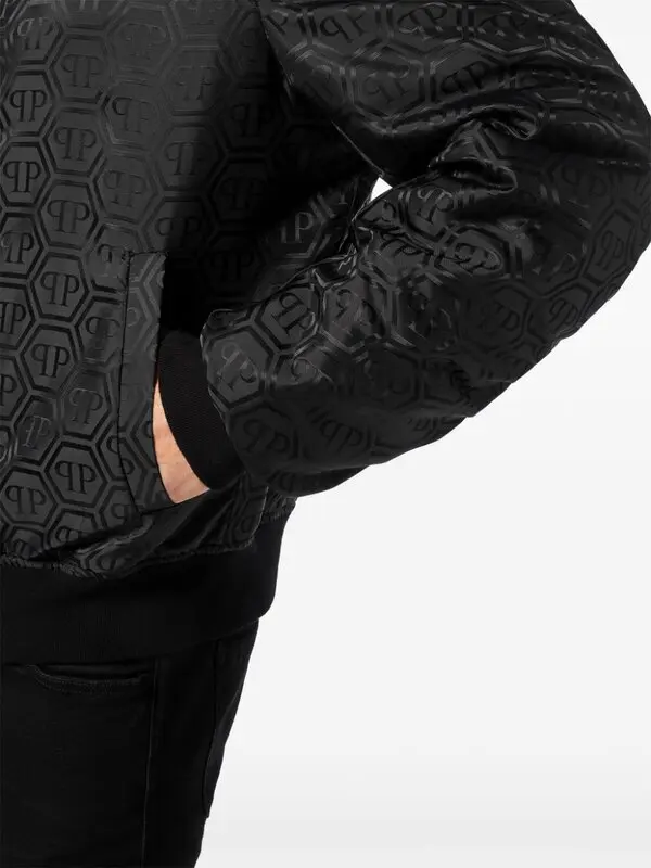 Philipp Plein Monogram-jacquard Bomber Jacket
