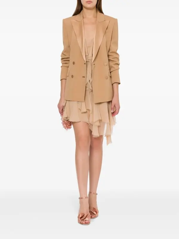 Alberta Ferretti Satin-trim Blazer