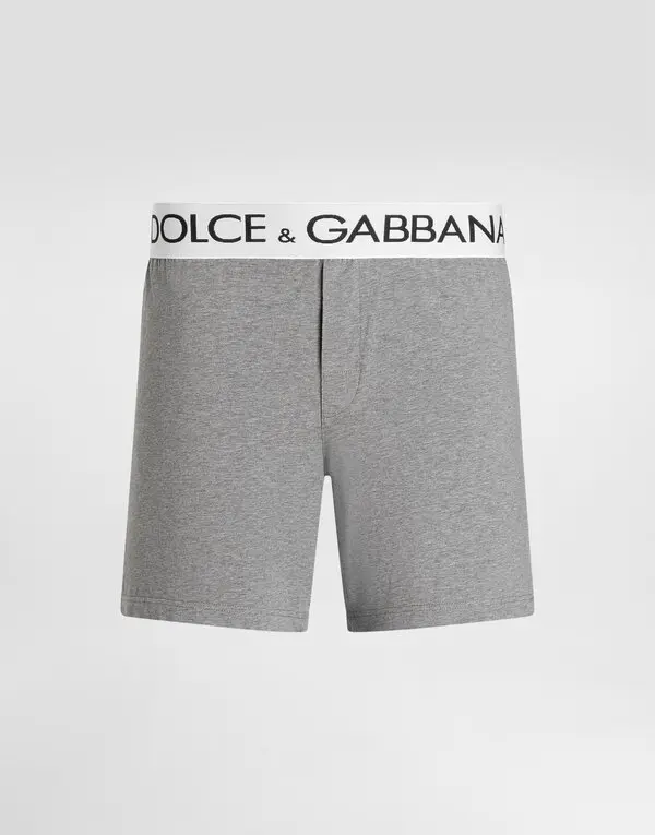 Dolce & Gabbana Two-way Stretch Cotton Boxer Shorts - Grey