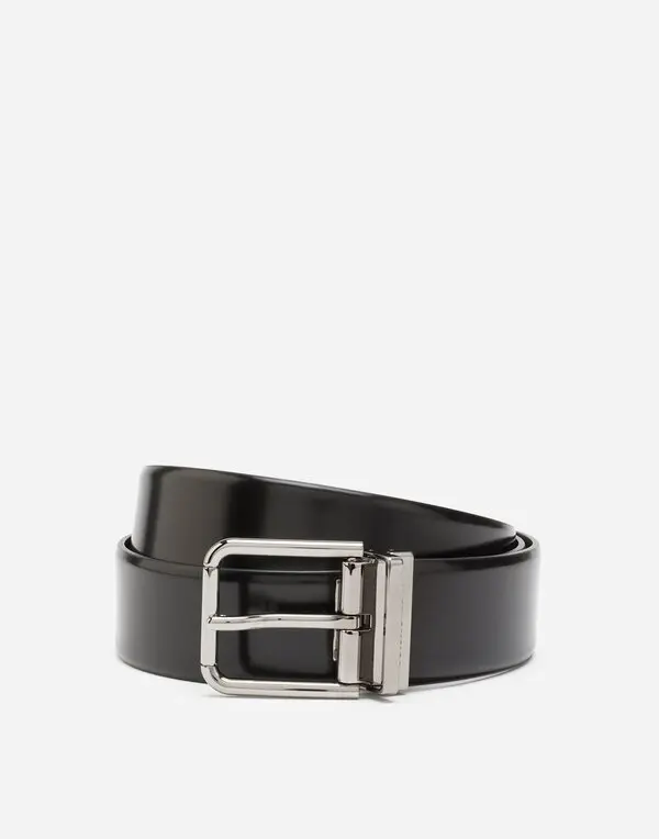 Dolce & Gabbana Brushed Calfskin Belt - Black