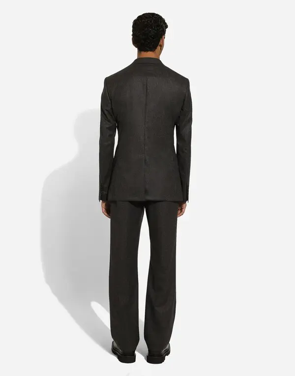 Dolce & Gabbana Single-breasted Wool Taormina-fit Jacket - Grey