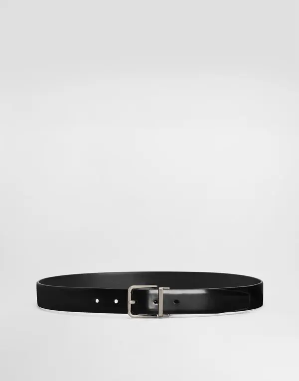 Dolce & Gabbana Brushed Calfskin Belt - Black