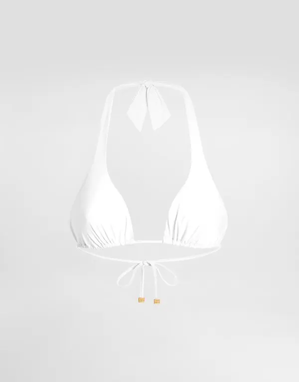 Dolce & Gabbana Padded Triangle Bikini Top - White