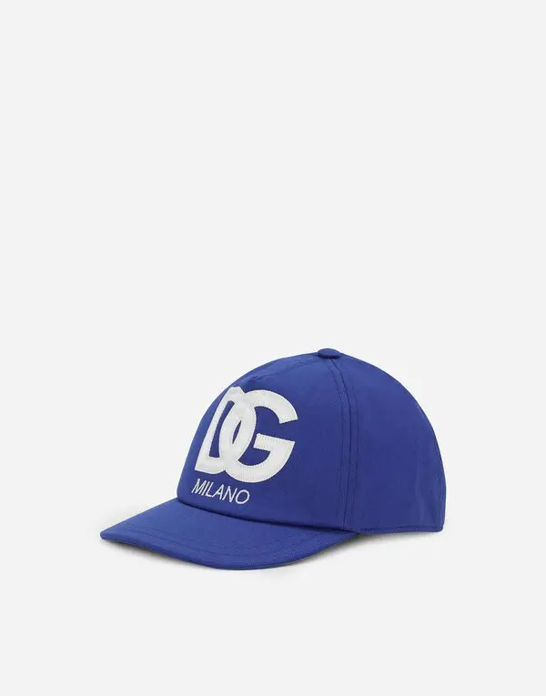 Dolce & Gabbana Baseball Cap With Dg Logo - Azure