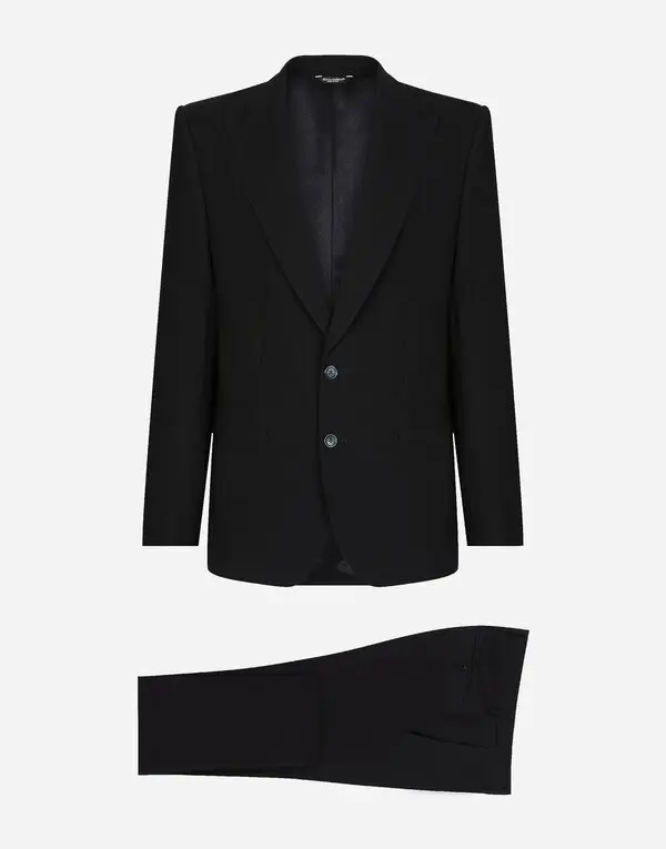 Dolce & Gabbana Stretch Wool Martini-fit Suit - Blue