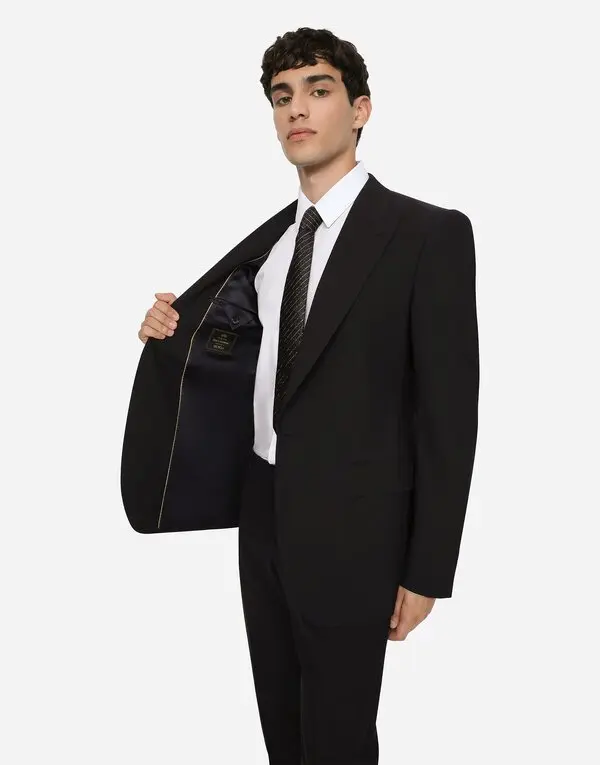Dolce & Gabbana Stretch Wool Martini-fit Suit - Blue