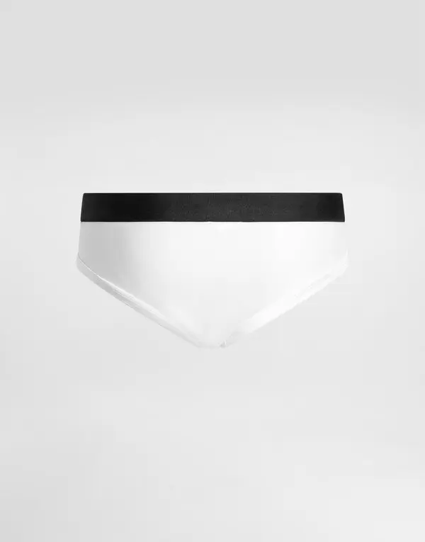 Dolce & Gabbana Mid-rise Briefs In Two-way Stretch Cotton Jersey