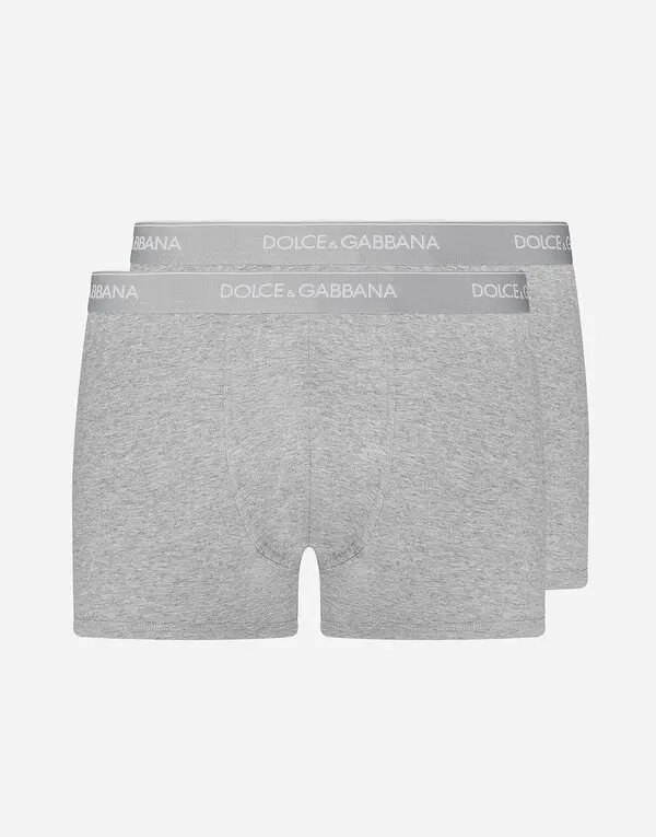 Dolce & Gabbana Stretch Cotton Boxers Two-pack - Grey