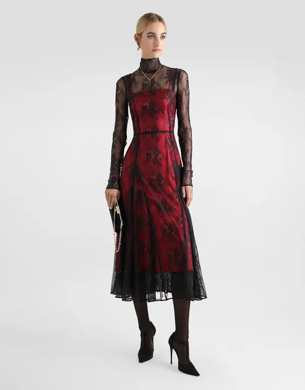 Dolce & Gabbana Lace Calf-length Dress