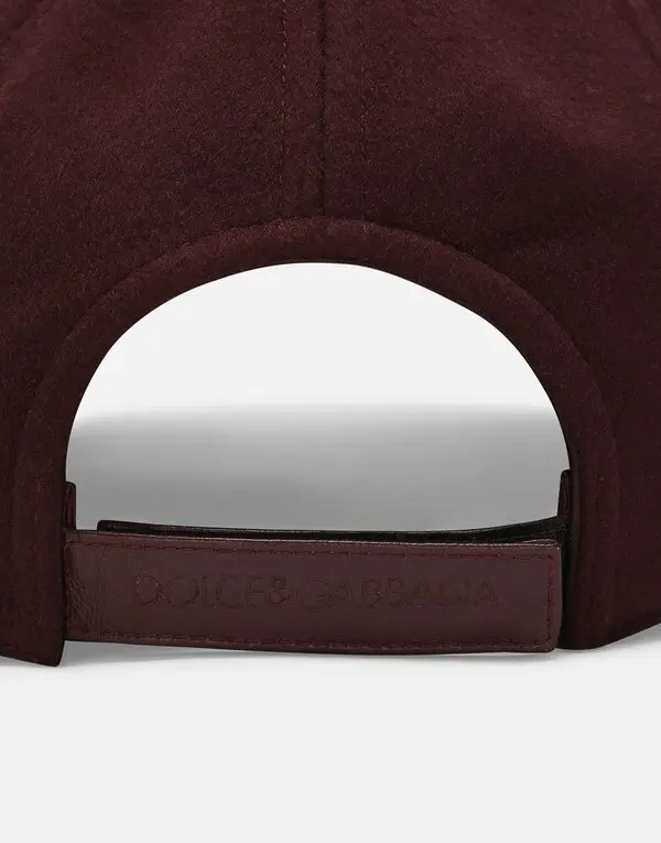 Dolce & Gabbana Baseball Cap With Logo Tag - Brown