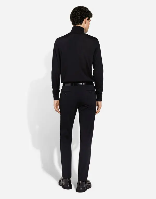Dolce & Gabbana Cashmere And Silk Turtleneck Sweater - Black