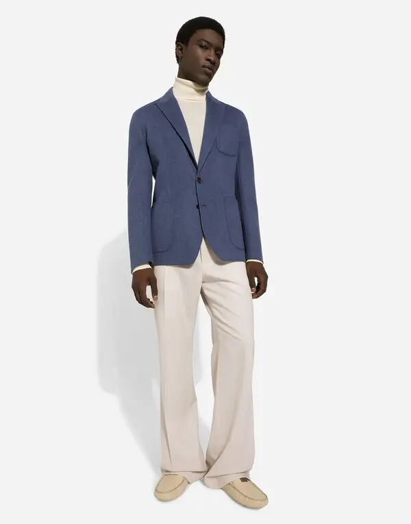 Dolce & Gabbana Single-breasted Wool Portofino-fit Jacket