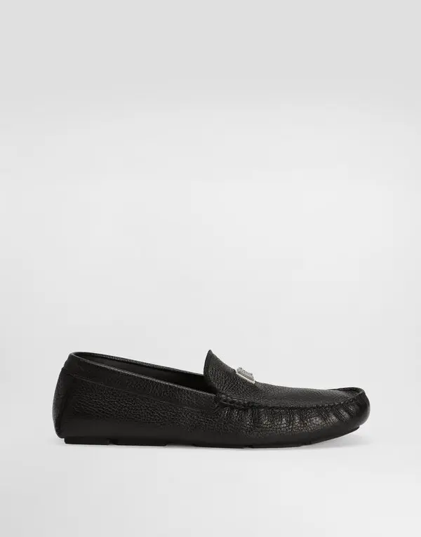 Dolce & Gabbana Deerskin Driver Loafers - Black