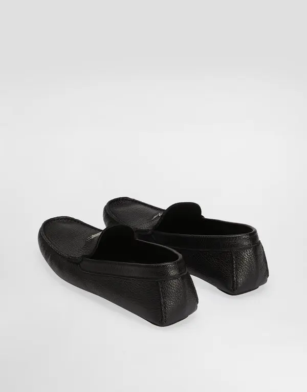 Dolce & Gabbana Deerskin Driver Loafers - Black