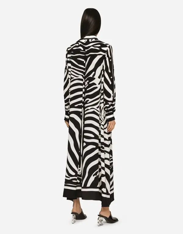 Dolce & Gabbana Zebra-print Caftan