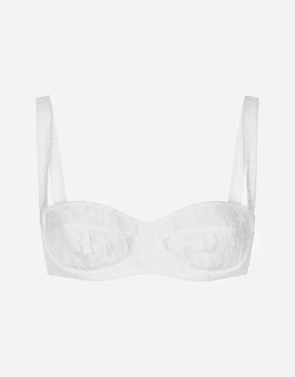 Dolce & Gabbana Lace Balconette Bra - White