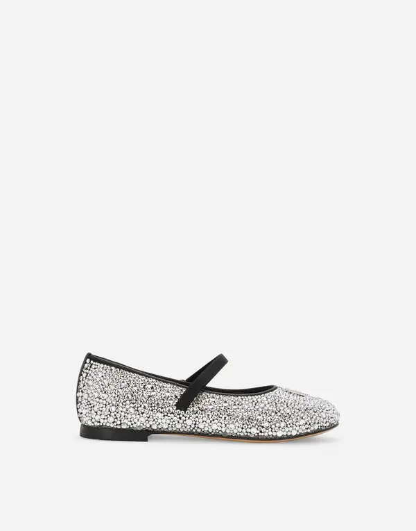 Dolce & Gabbana Rhinestone Ballerina Flats
