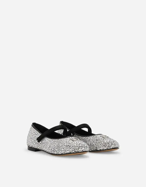 Dolce & Gabbana Rhinestone Ballerina Flats