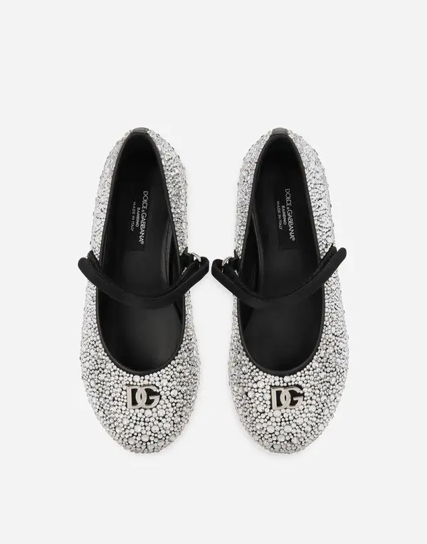 Dolce & Gabbana Rhinestone Ballerina Flats