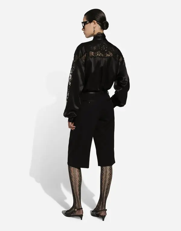 Dolce & Gabbana Oversize Silk Satin Shirt
