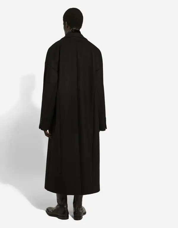 Dolce & Gabbana Oversize Single-breasted Coat - Black