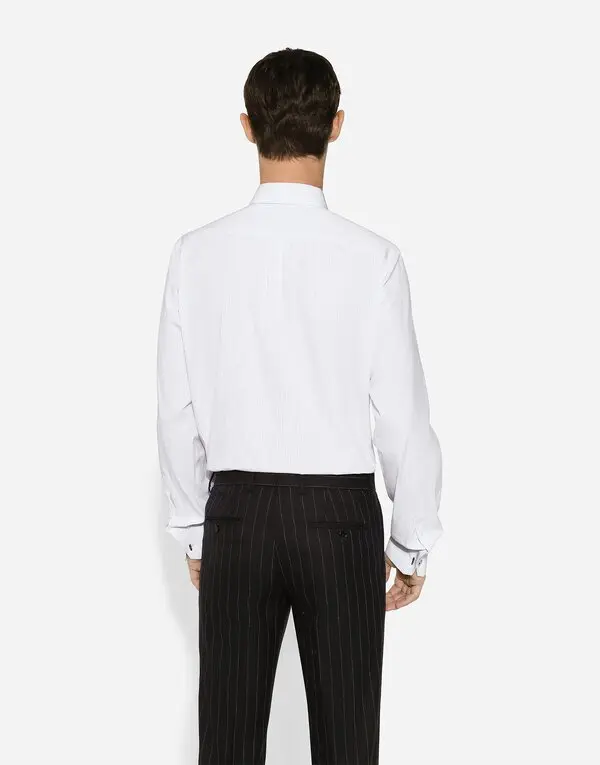 Dolce & Gabbana Striped Poplin Martini-fit Shirt - Multicolor