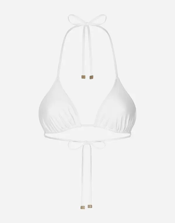 Dolce & Gabbana Triangle Bikini Top - White