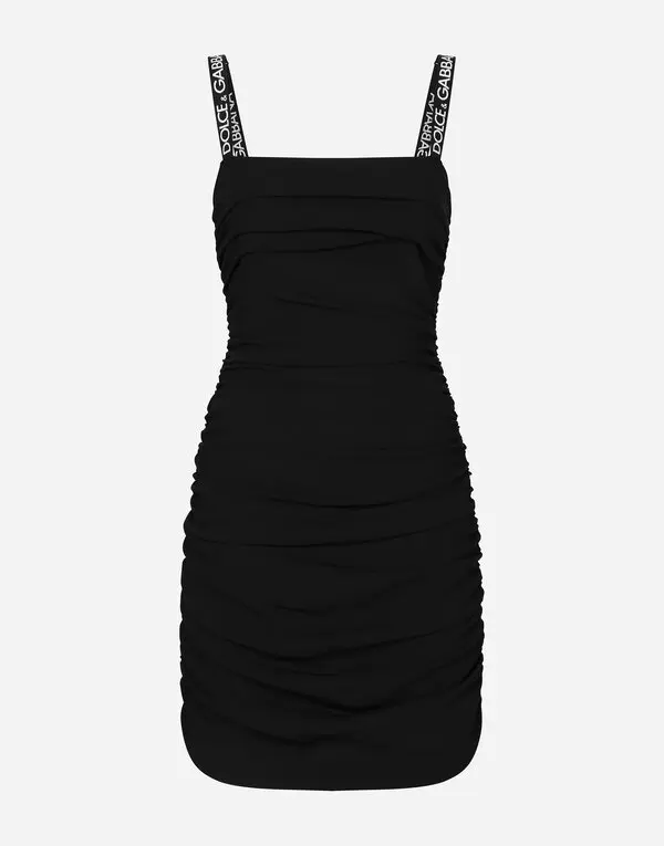 Dolce & Gabbana Short Cady Draped Dress