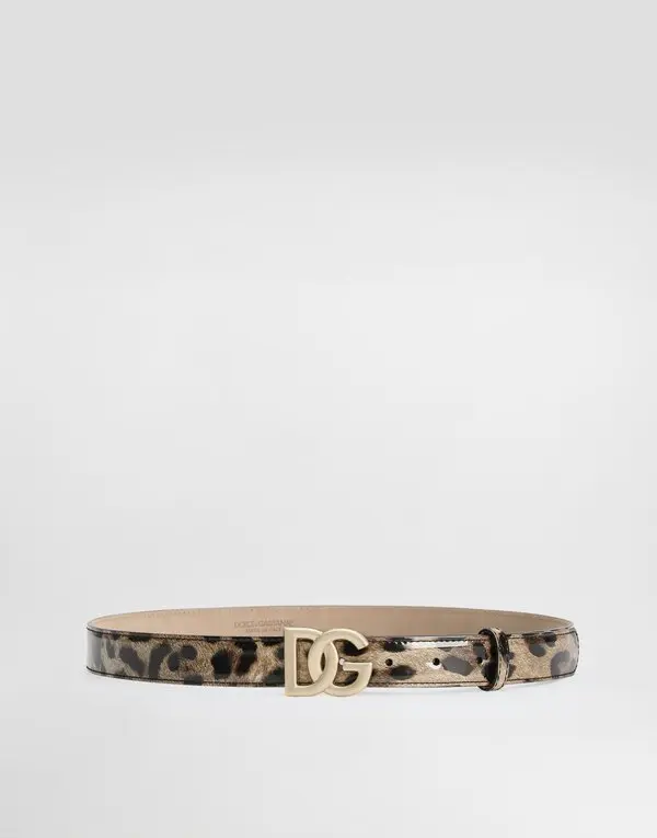 Dolce & Gabbana Leopard Print Belt - Animal Print
