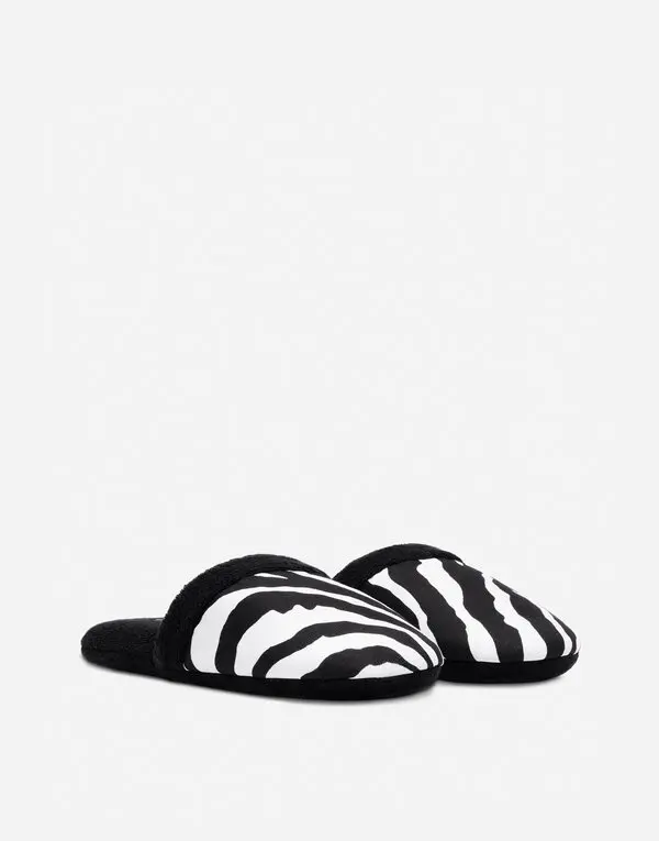 Dolce & Gabbana Cotton Terry Slippers - Multicolor