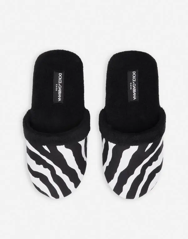 Dolce & Gabbana Cotton Terry Slippers - Multicolor